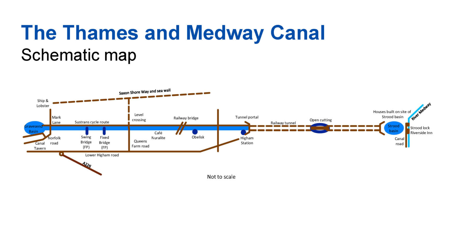 Canal maps – The Thames and Medway Canal